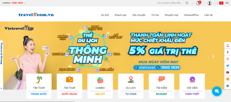 Top 10 website du lịch nổi tiếng nhất ở Việt Nam